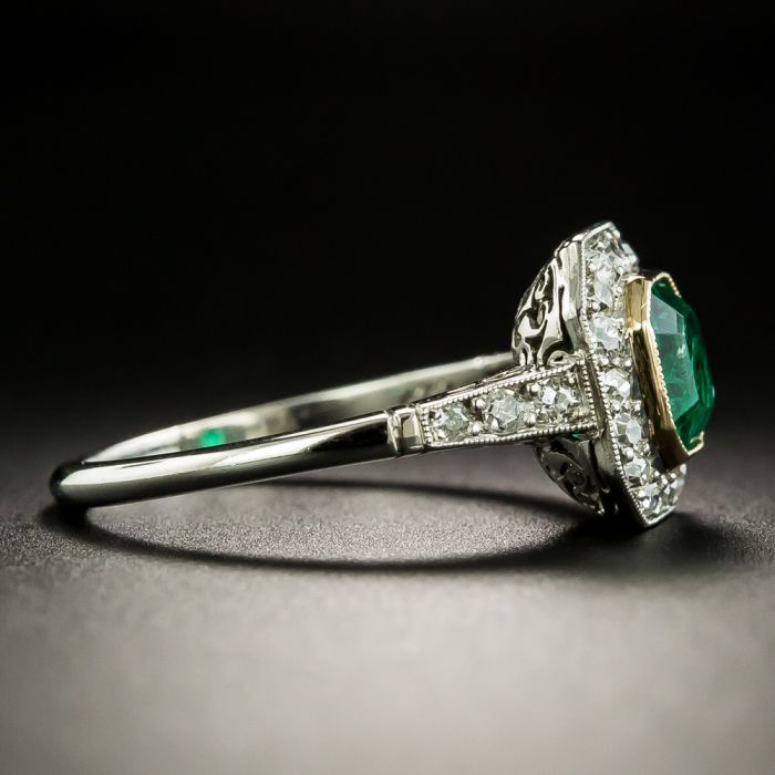 Vintage style emerald rings store