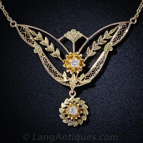Delicate Antique Diamond Necklace