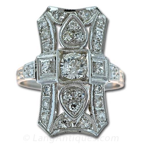 Delicate Diamond Dinner Ring