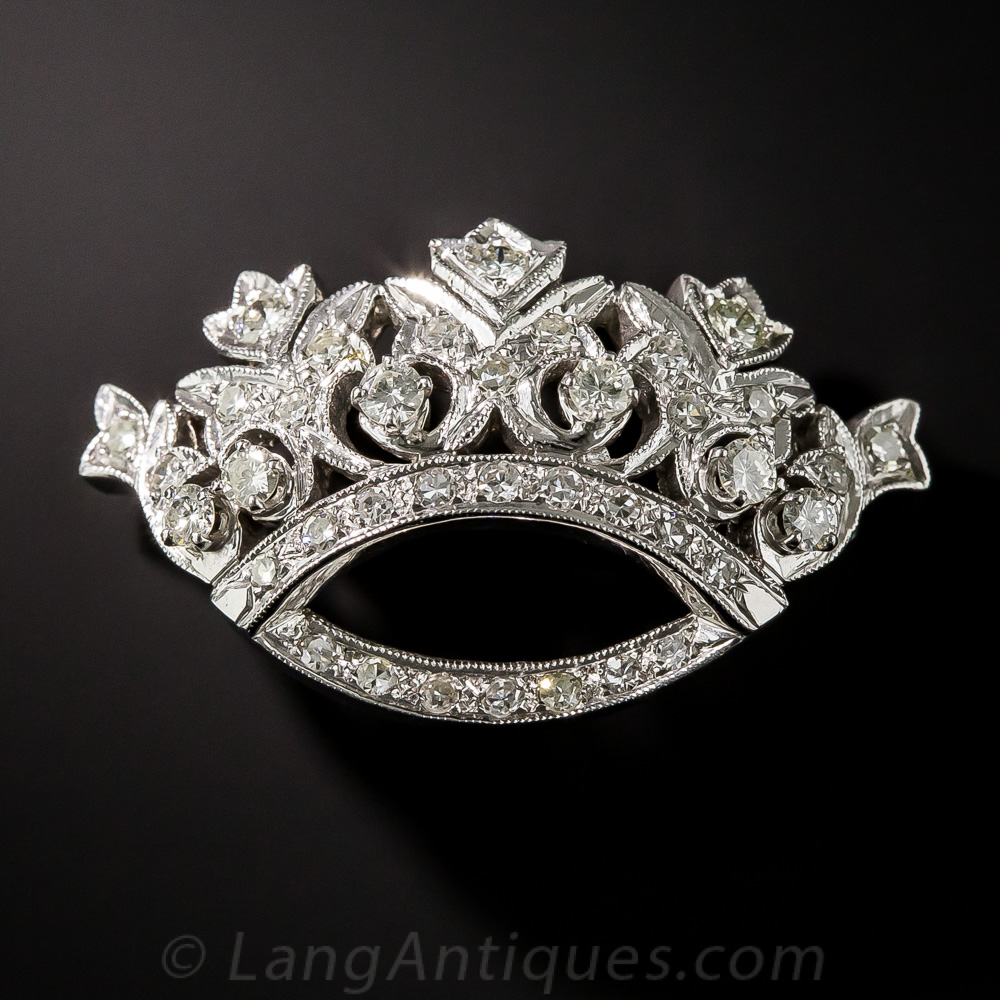 Diamond Crown Pin