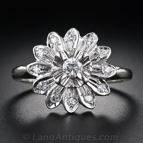 Diamond Daisy Ring