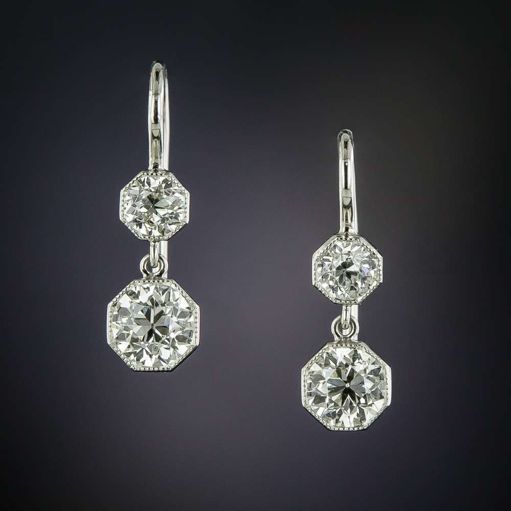 Diamond Dangle Earrings