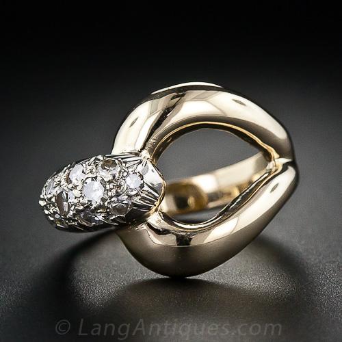 Diamond Loop Ring