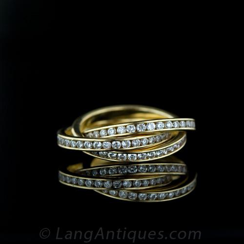 Diamond 'Rolling' Rings