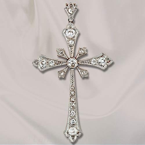 Diamond Set Cross Pendant