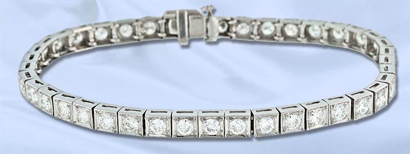Diamond Straight Line Bracelet