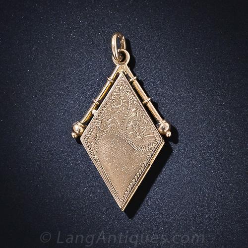 Early 20th Century Diamond Shaped Locket