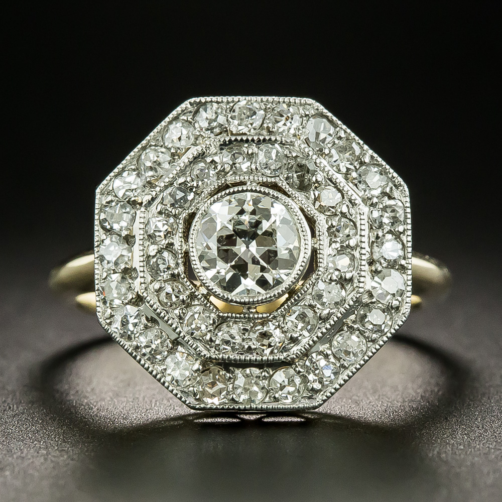 Early Art Deco Octagonal Diamond Ring