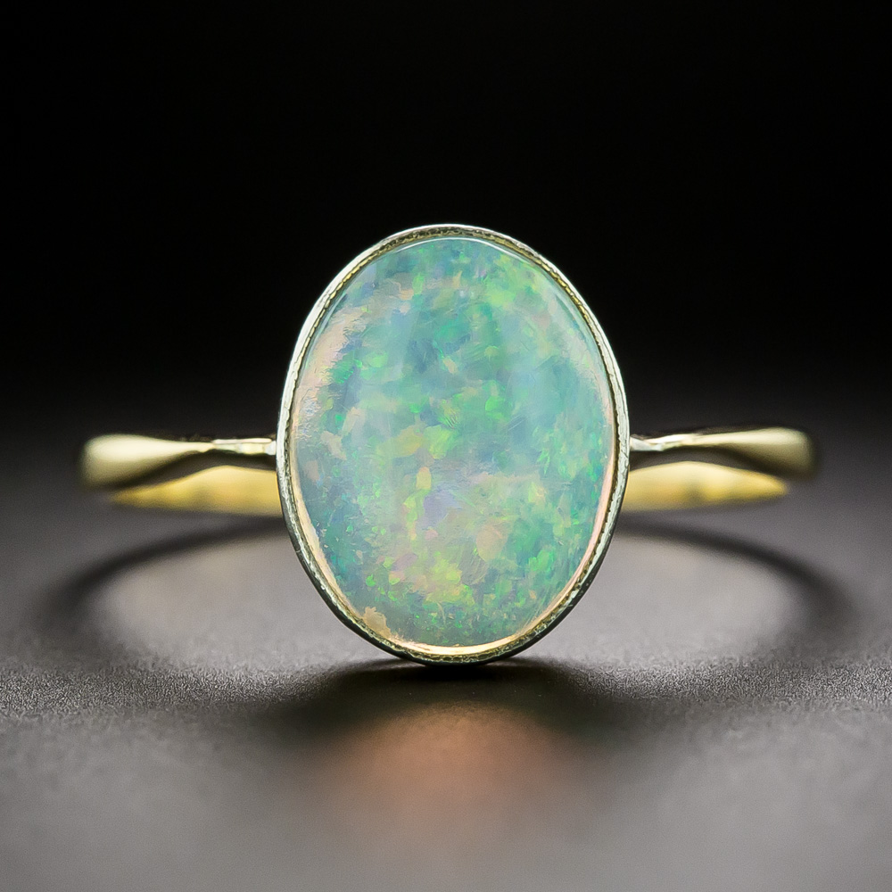 Edwardian Bezel-Set Opal Ring