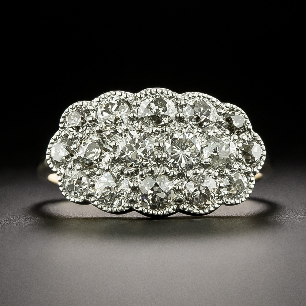 Edwardian Diamond Cluster Ring