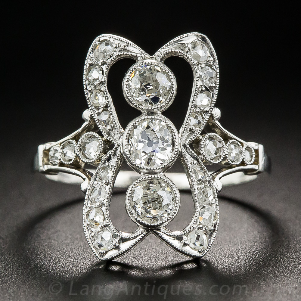 Edwardian Diamond Dinner Ring
