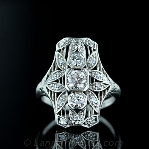 Edwardian Diamond Dinner Ring