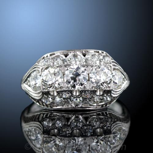Edwardian Diamond Dinner Ring
