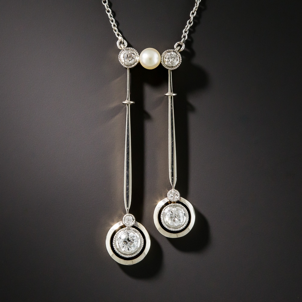 Edwardian Diamond Negligee Necklace