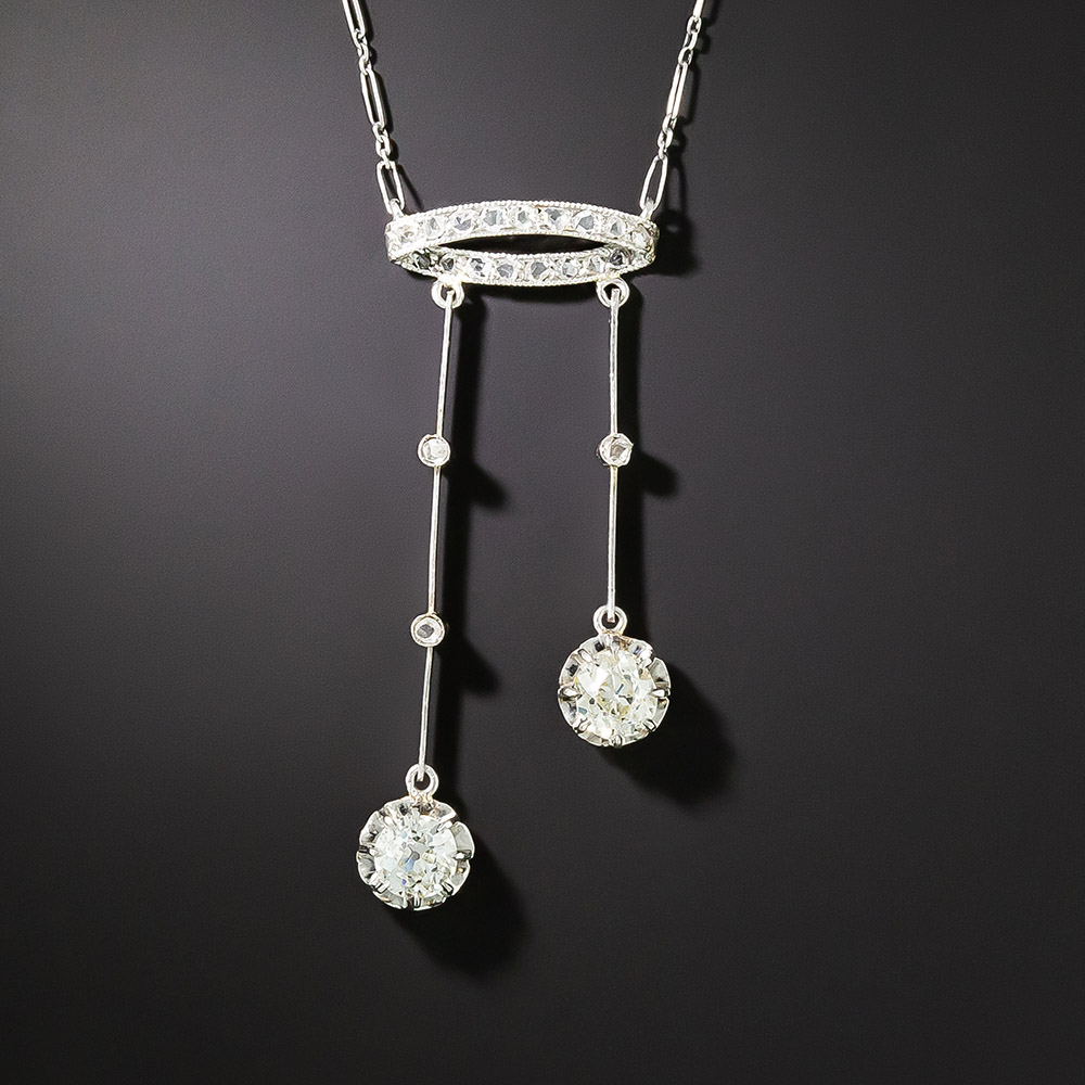 Edwardian Diamond Negligee Necklace