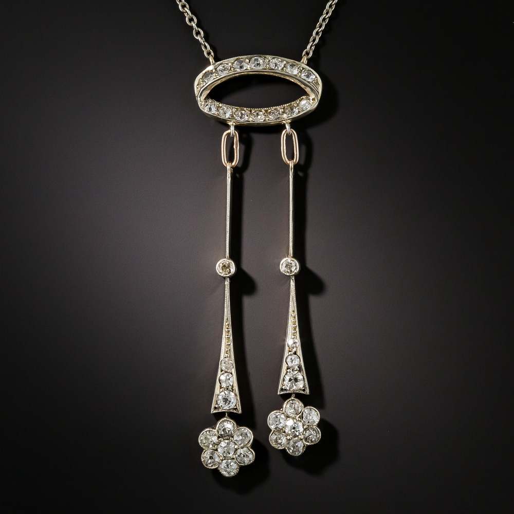 Edwardian Diamond Negligee Necklace