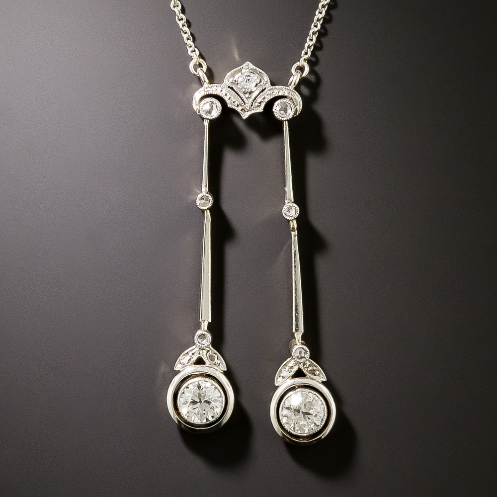 Edwardian Diamond Negligee Necklace