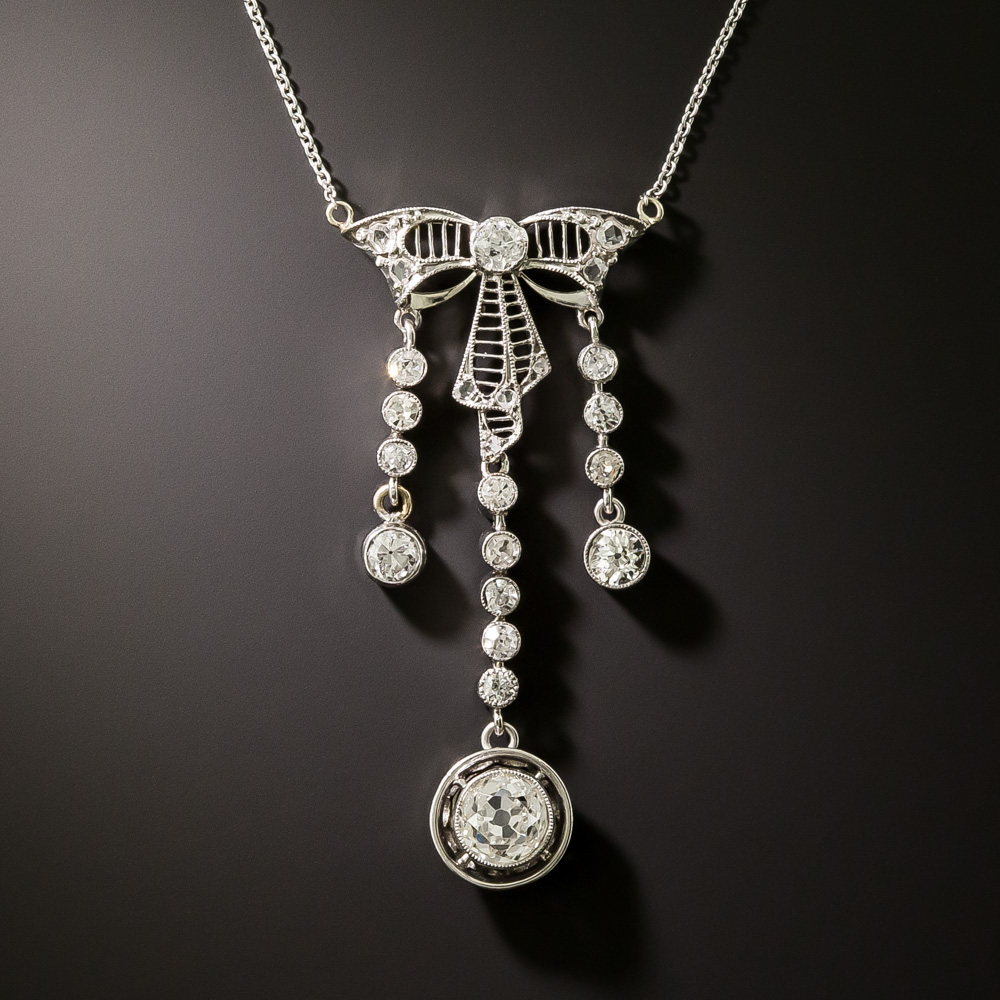 Edwardian Diamond Négligée Necklace