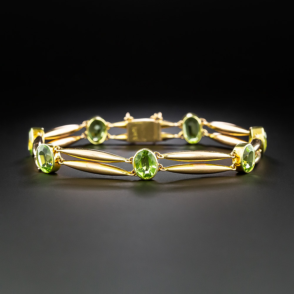 Edwardian English Peridot Bracelet