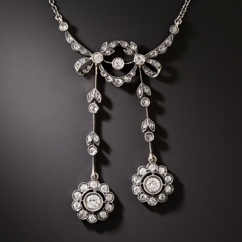 Edwardian Floral Wreath Negligee Necklace - What's New