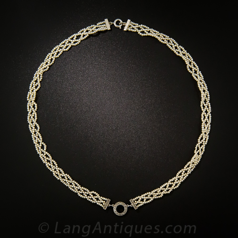 Edwardian Seed Pearl Choker