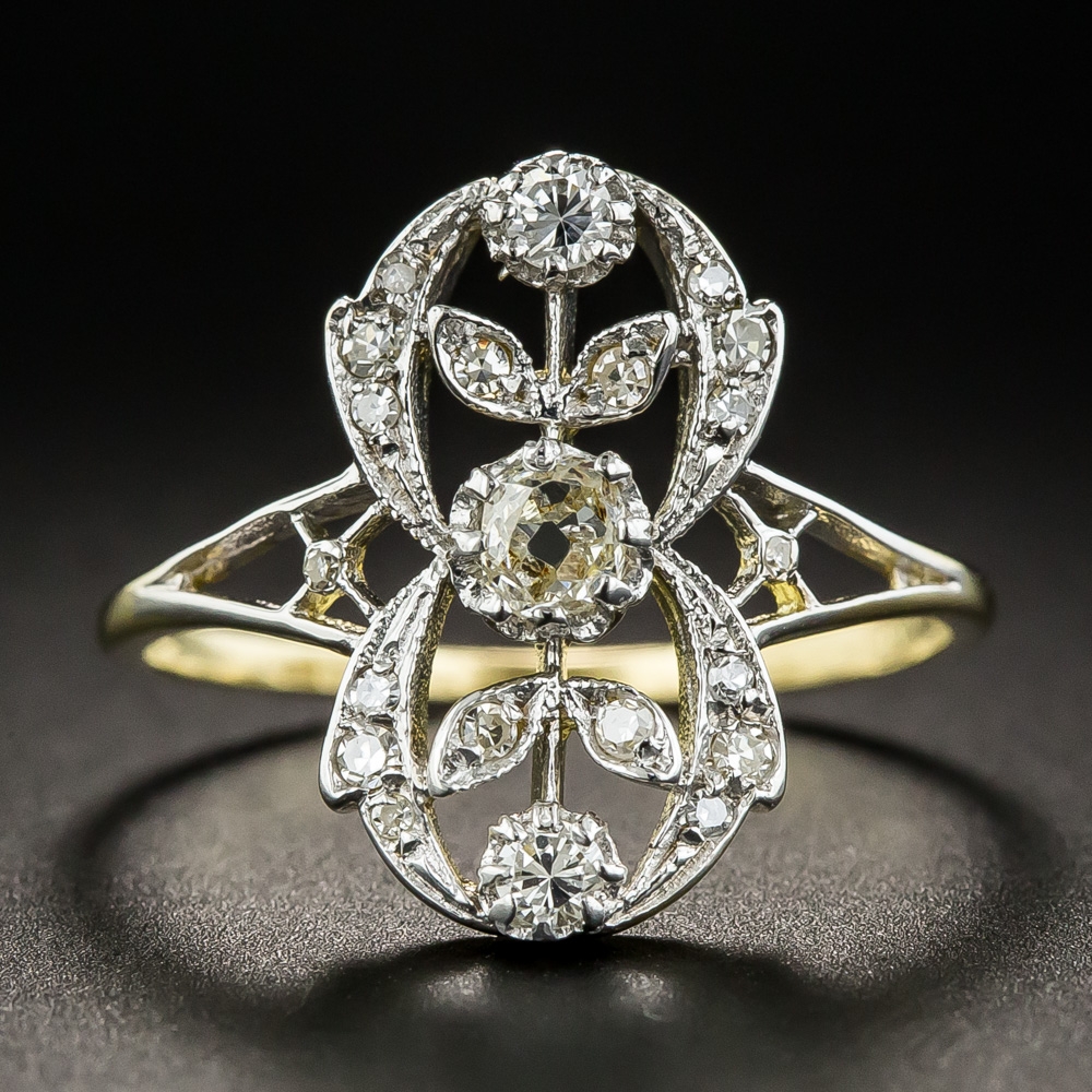 Edwardian Style Diamond Dinner Ring