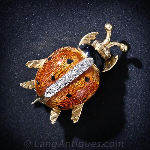 Enamel Lady Bug Pin
