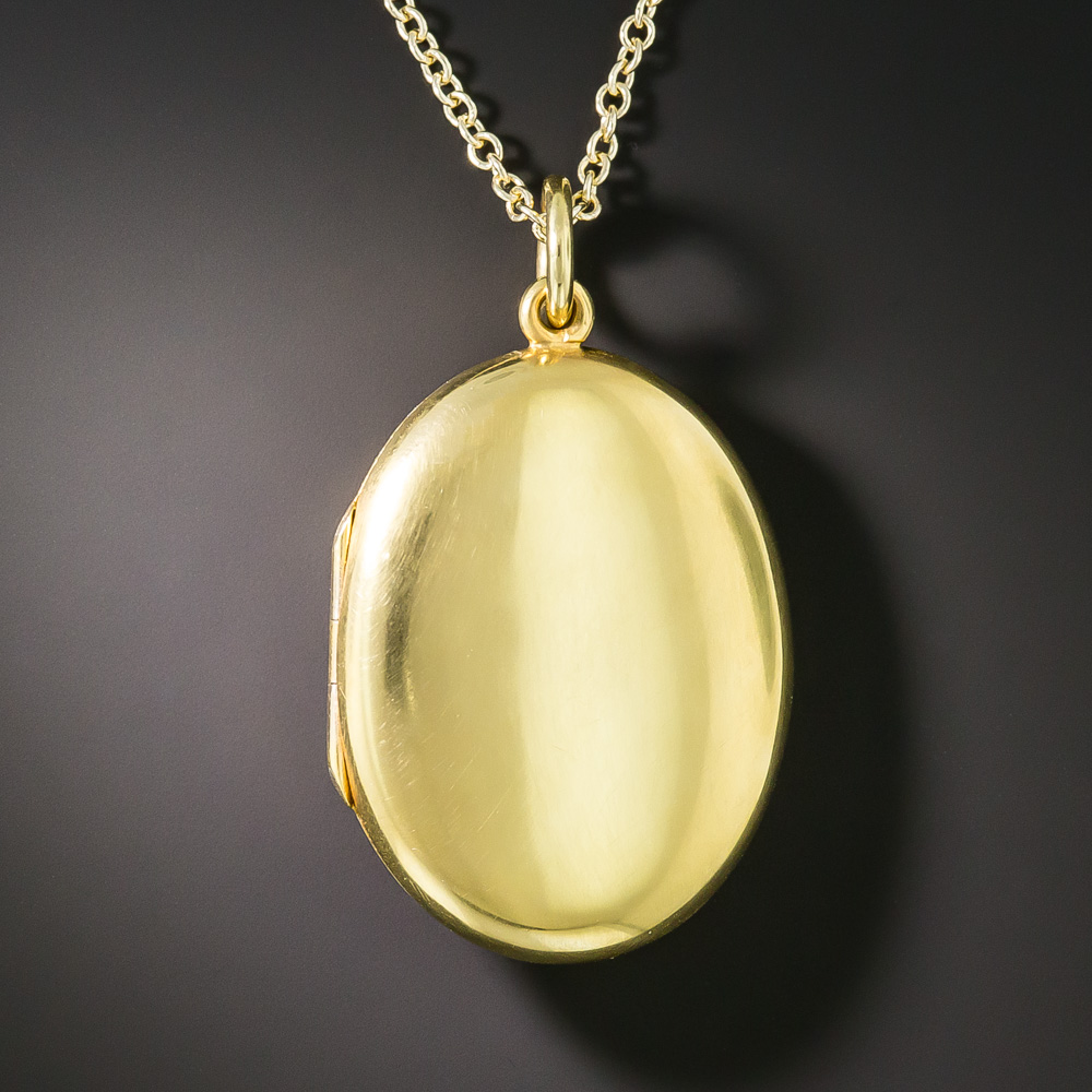 English Victorian Gold Locket, Circa 1890