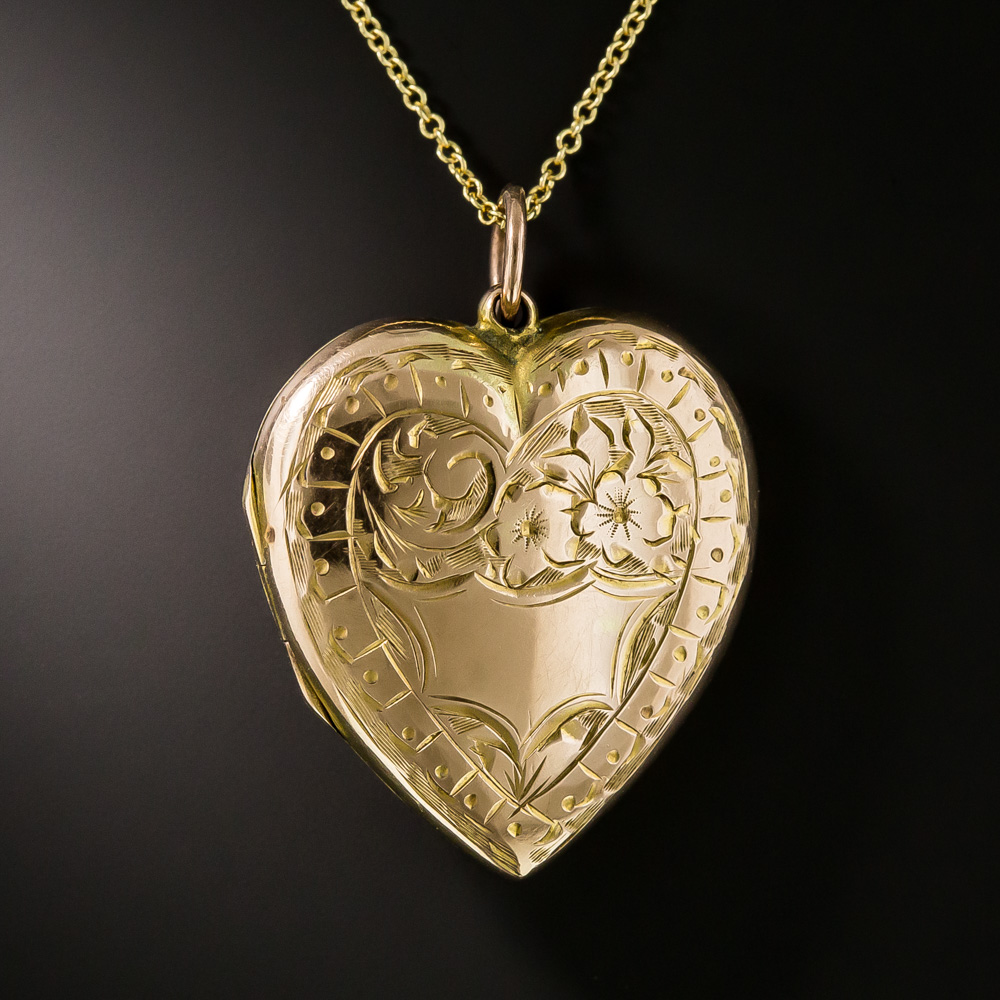 English Victorian Heart Locket