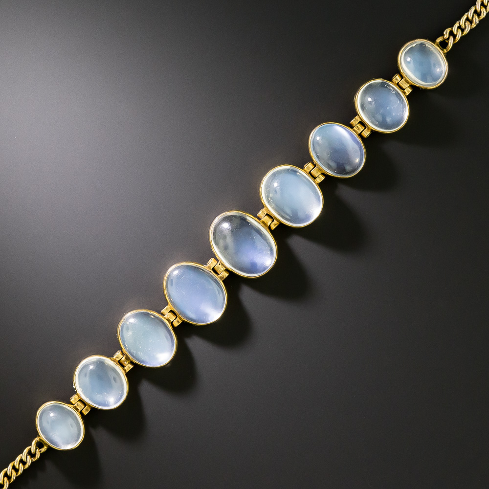 English Victorian Moonstone Bracelet