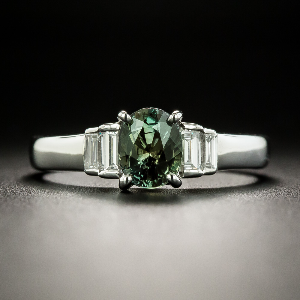 Estate 1.22 Carat Alexandrite and Diamond Ring