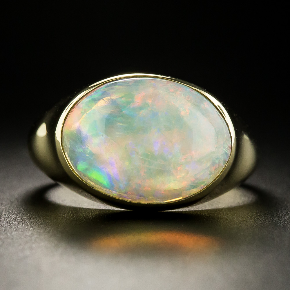 Estate 18K Opal Ring