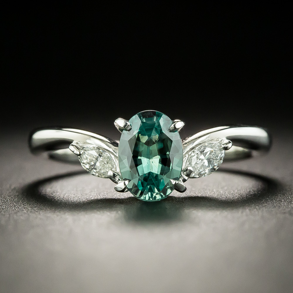 Estate .86 Carat Alexandrite and Diamond Ring