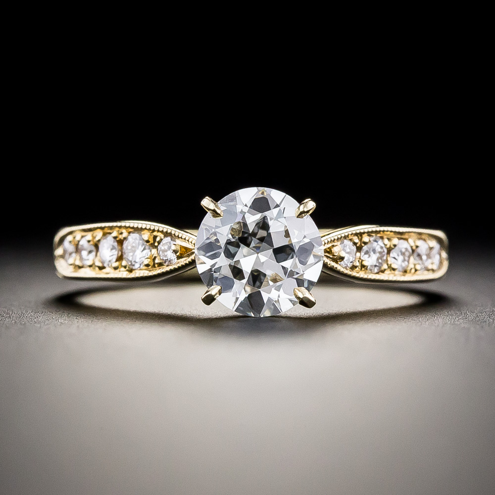 Estate .90 Carat Diamond Engagement Ring - GIA I VS2