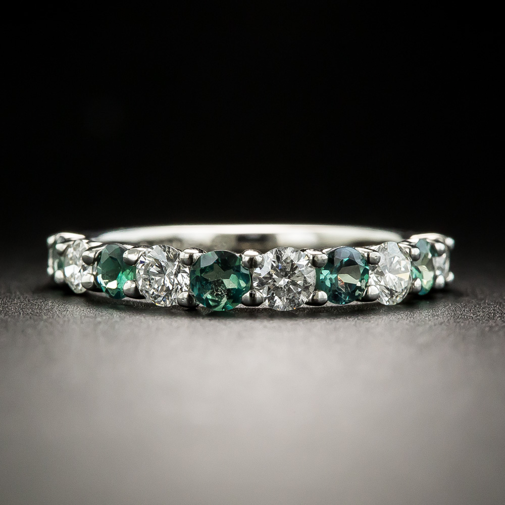 Estate Alexandrite and Diamond Band