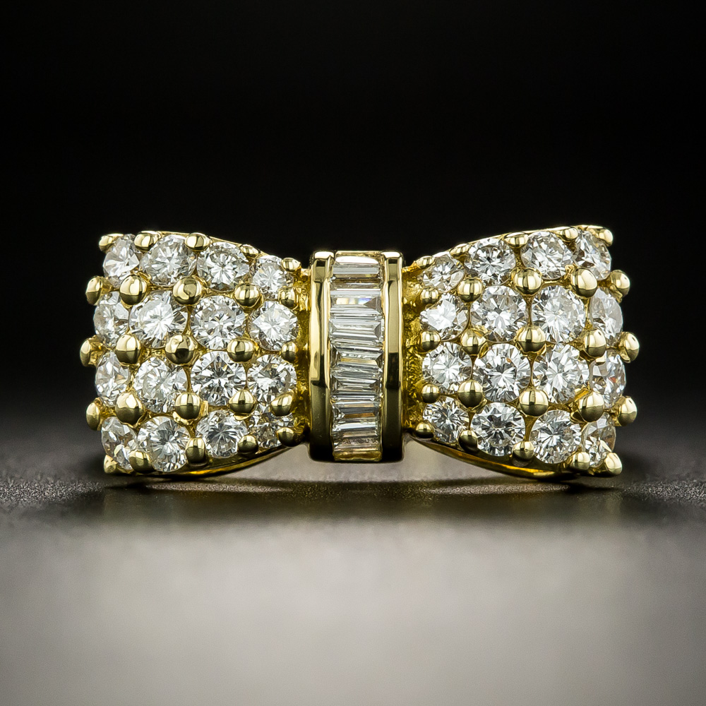 Estate Diamond Bow Ring