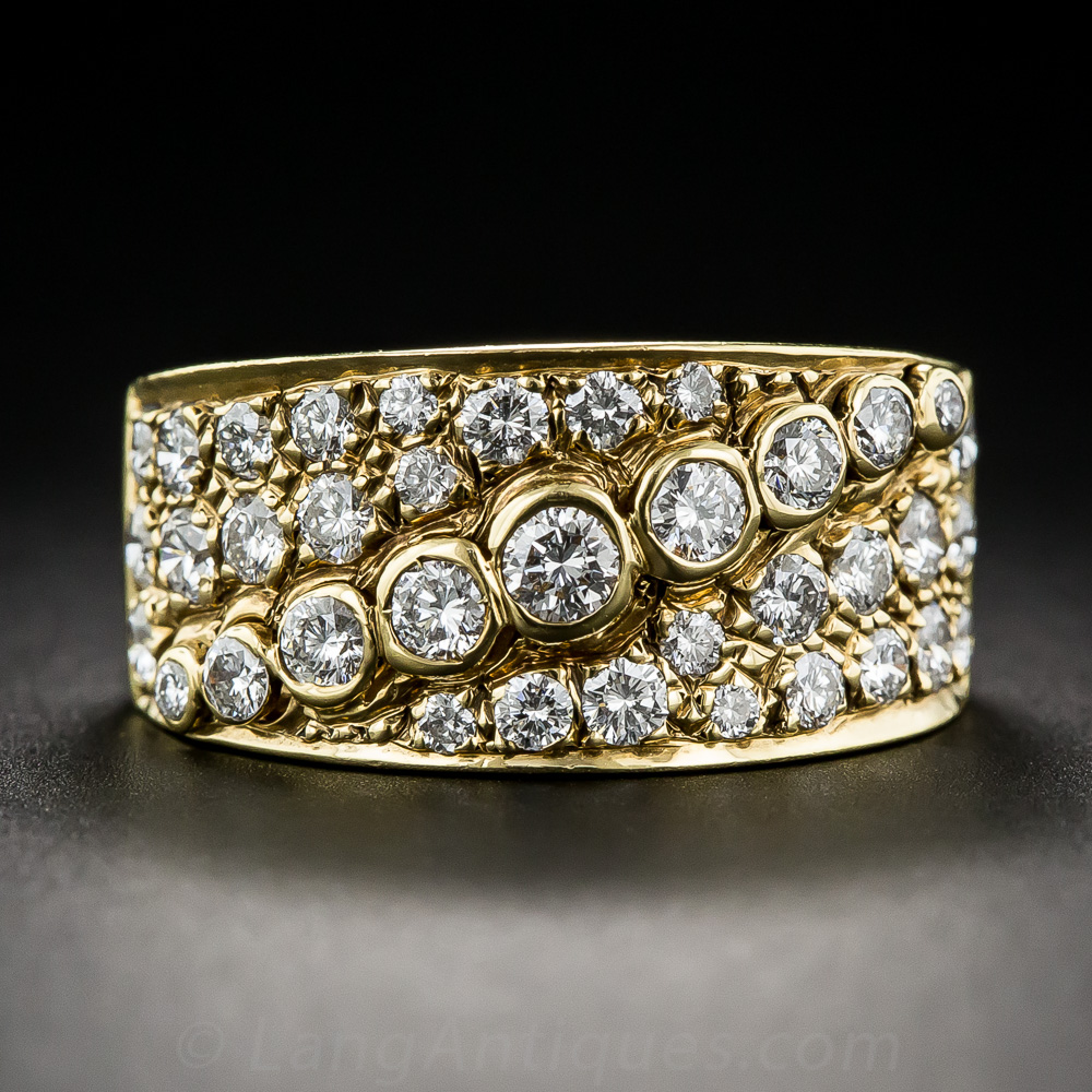 Estate Diamond 'Bubble' Ring