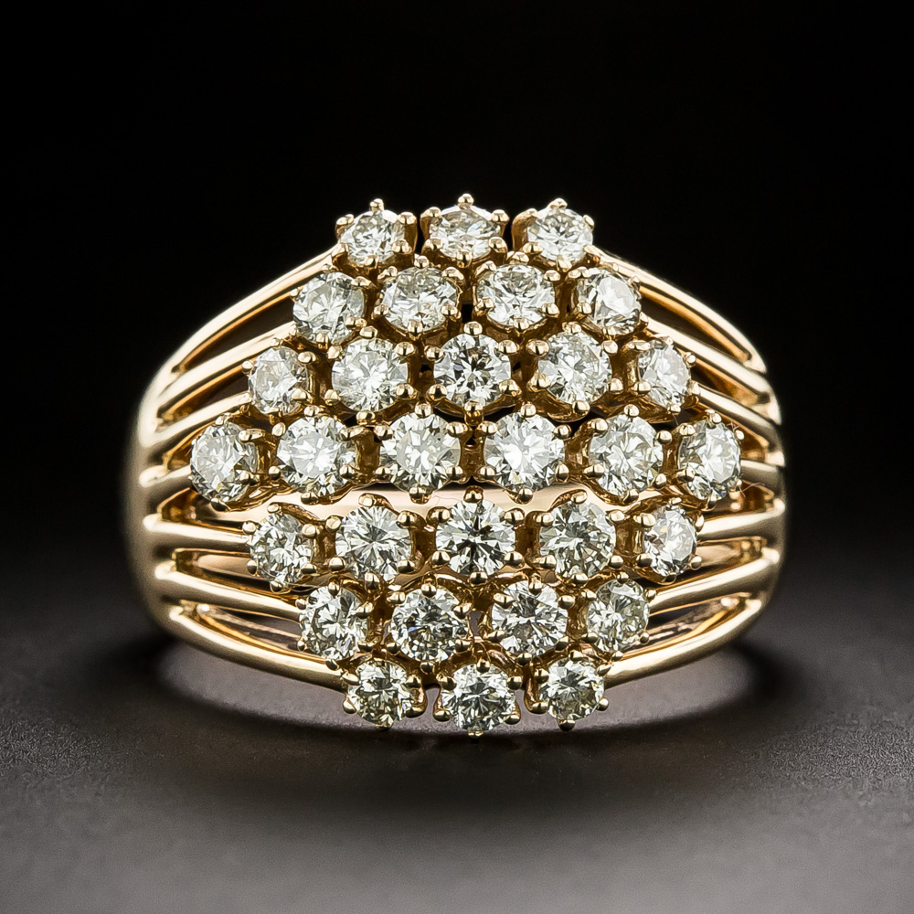 Estate Diamond Cluster Ring