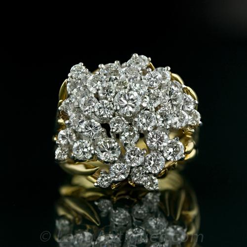Estate Diamond Cluster Ring
