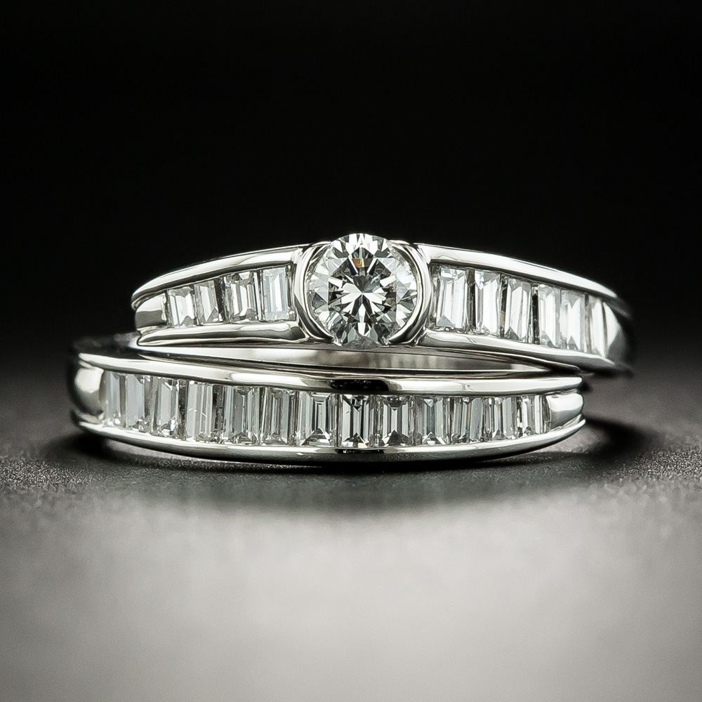 Estate Diamond Double Band Ring