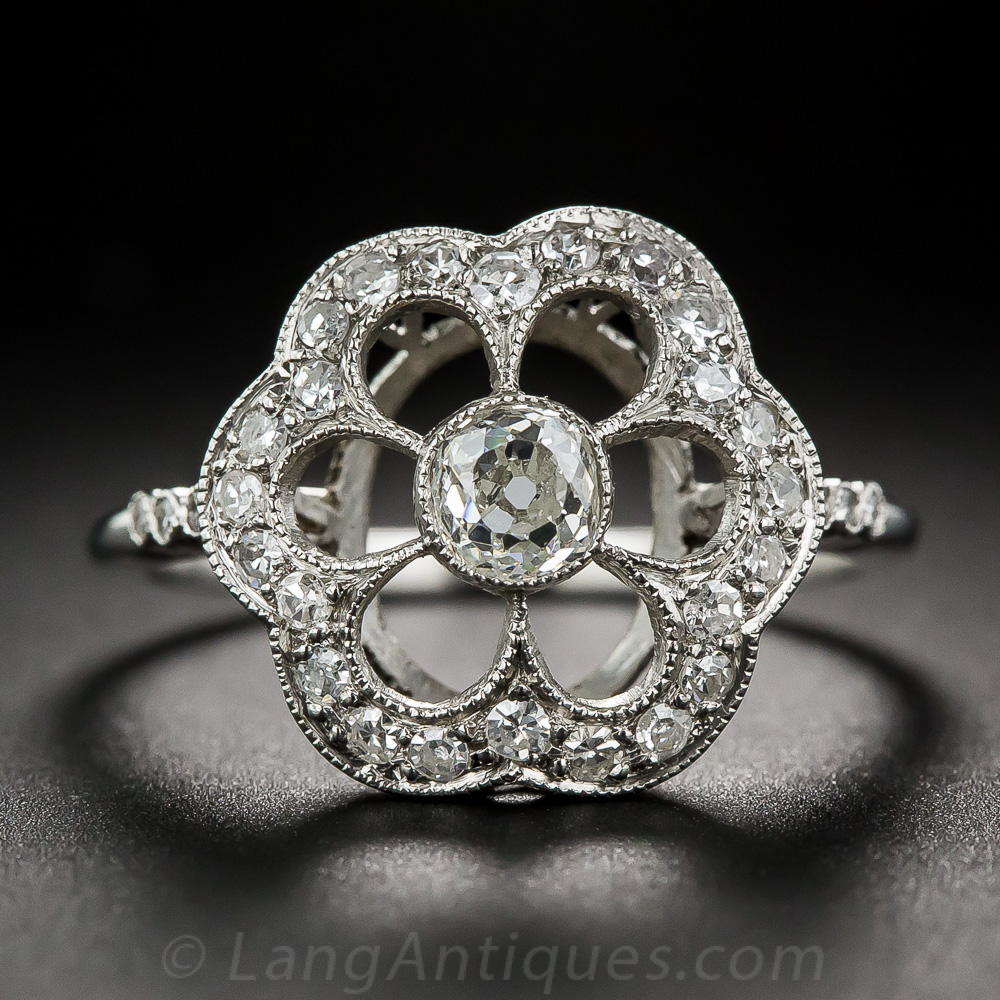 Estate Diamond Flower Ring