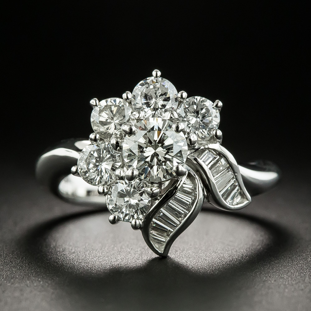 Estate Diamond Flower Ring