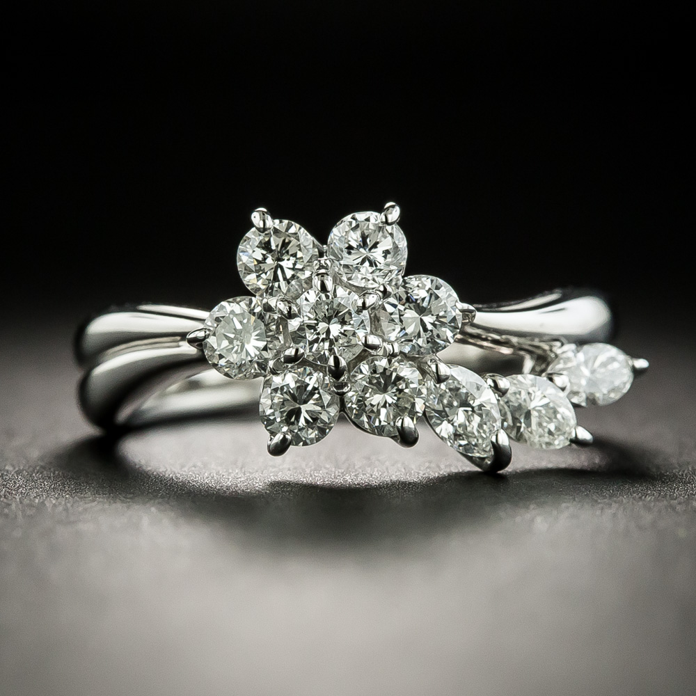 Estate Diamond Flower Ring