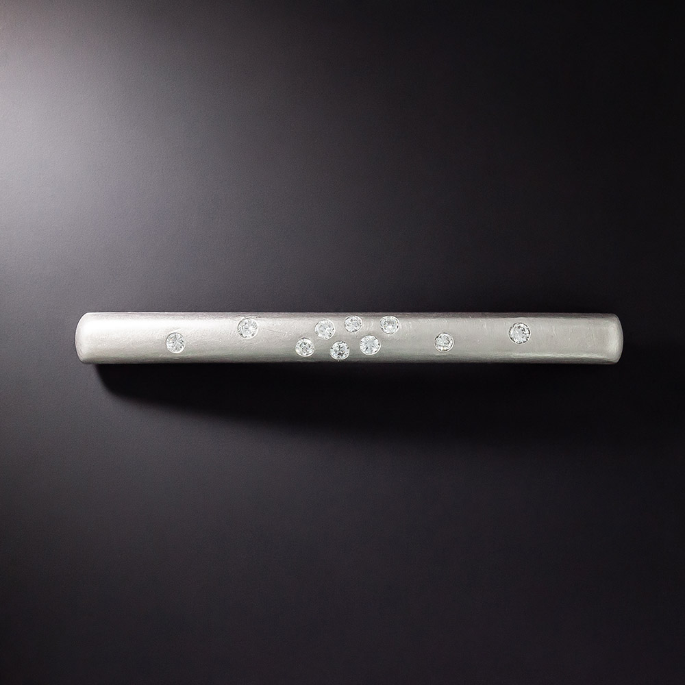 Estate Diamond Platinum Barrette