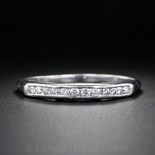 Estate Diamond Wedding Band