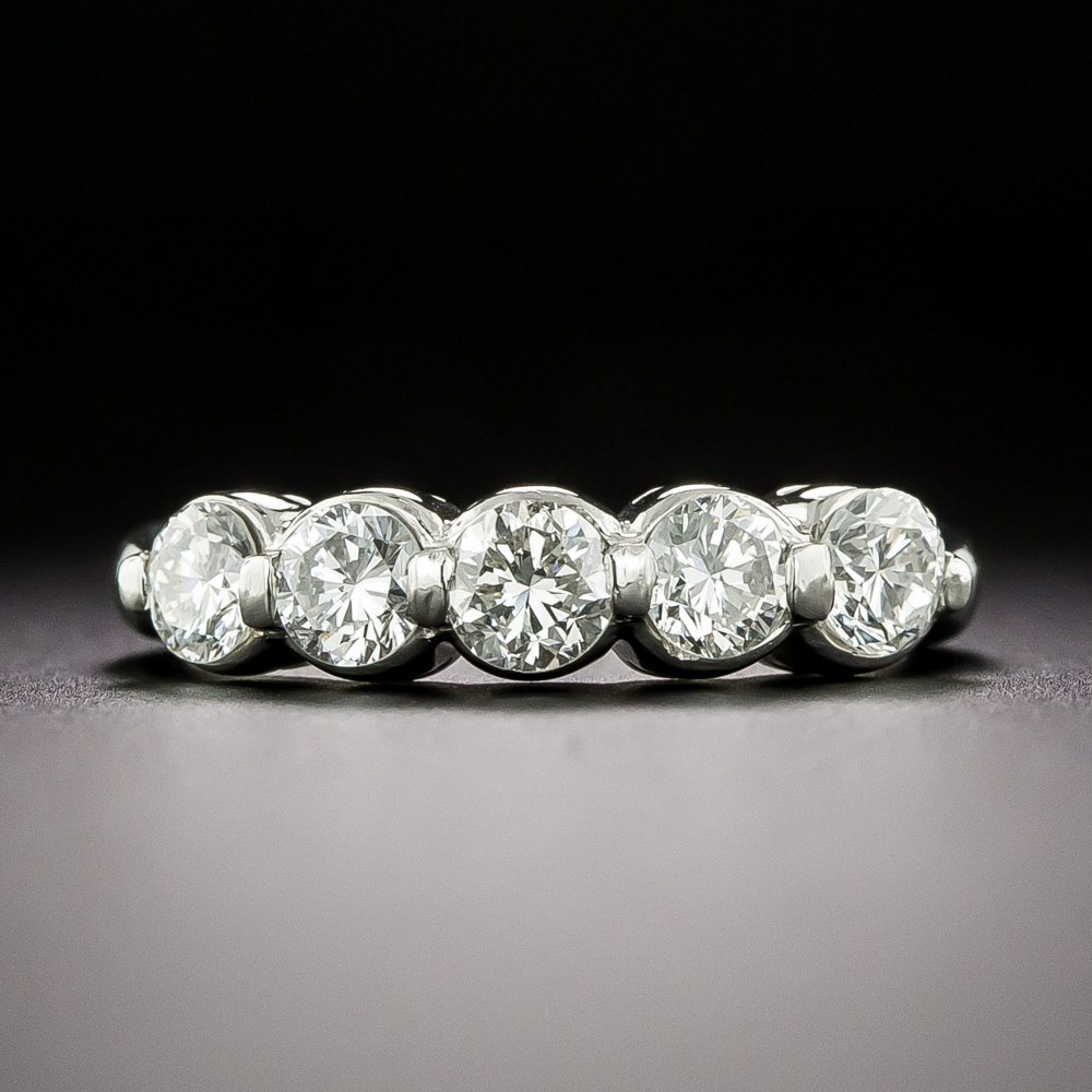 Estate Five-Stone Diamond Half-Band