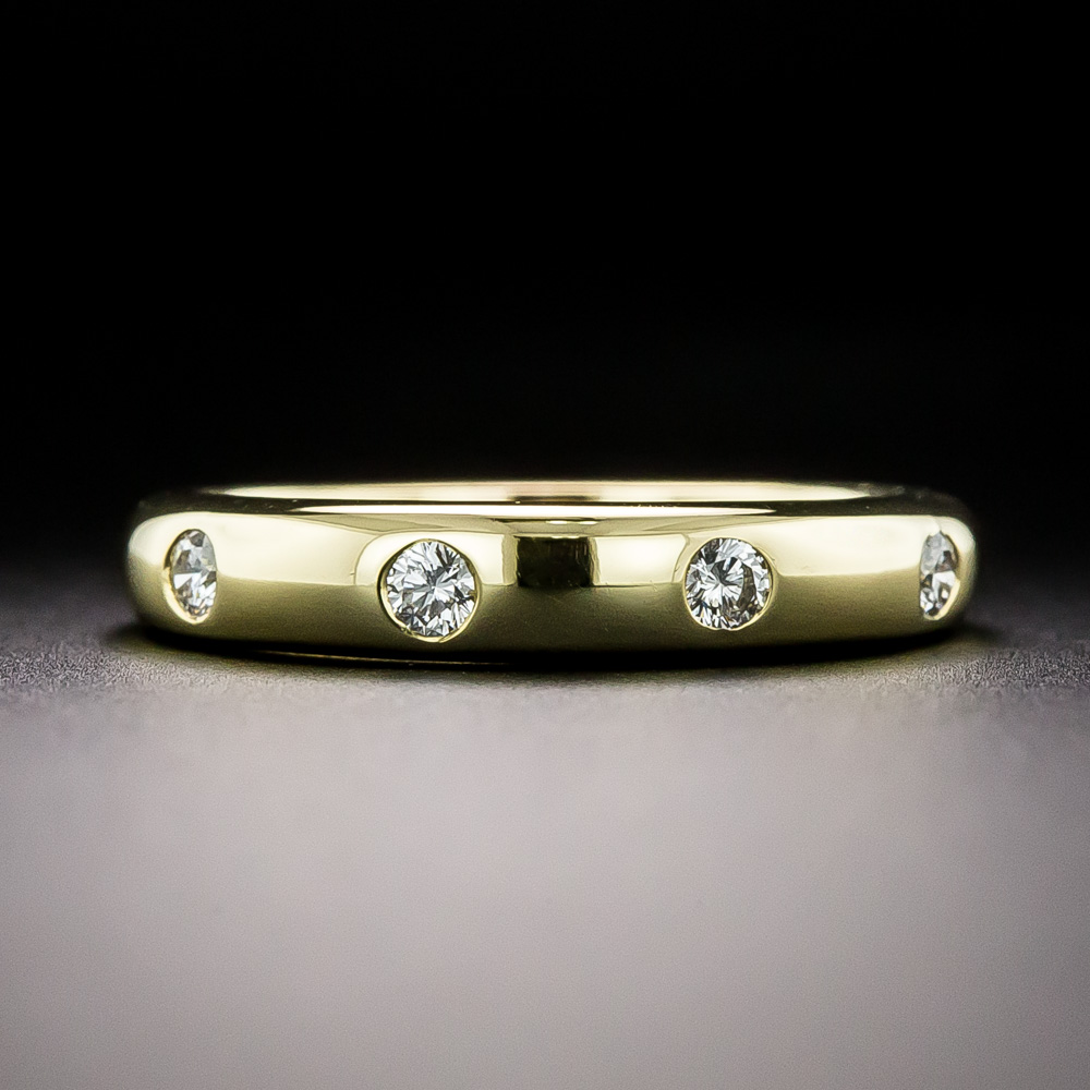 Estate Van Cleef & Arpels Four Diamond Wedding Band