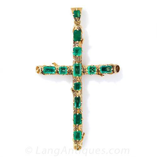 Fabulous Emerald Cross