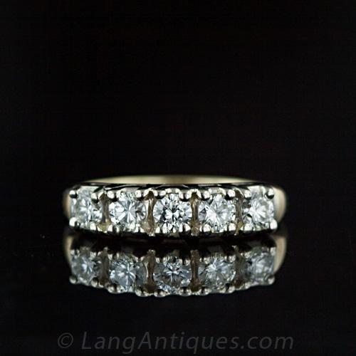 Five Stone Wedding Band