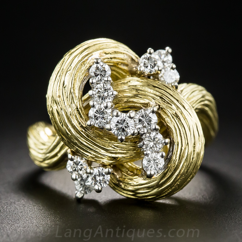 Free-form Diamond Cocktail Ring